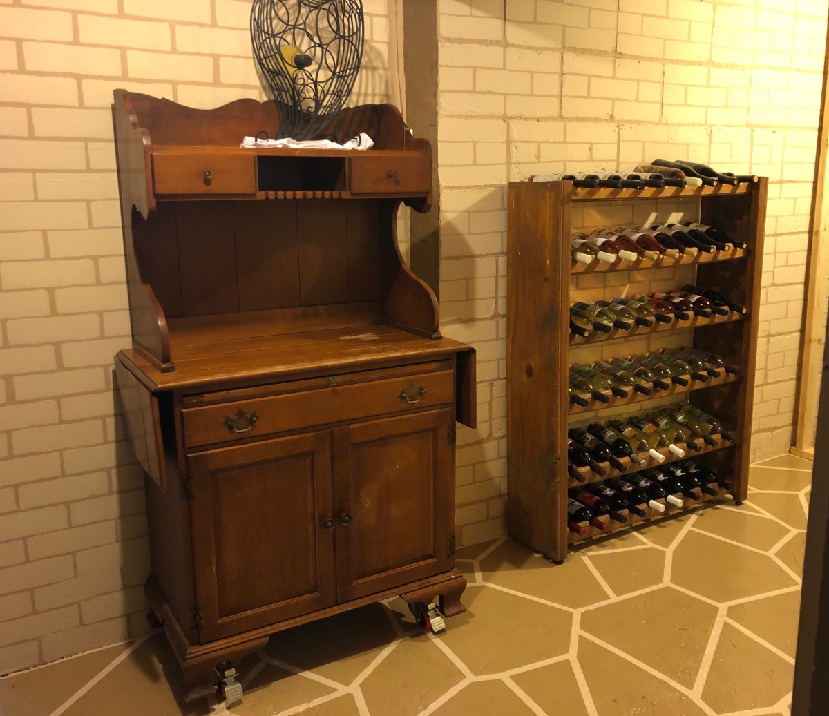Drum Roll please… Wine Cellar phase 1 complete! By – RUNt